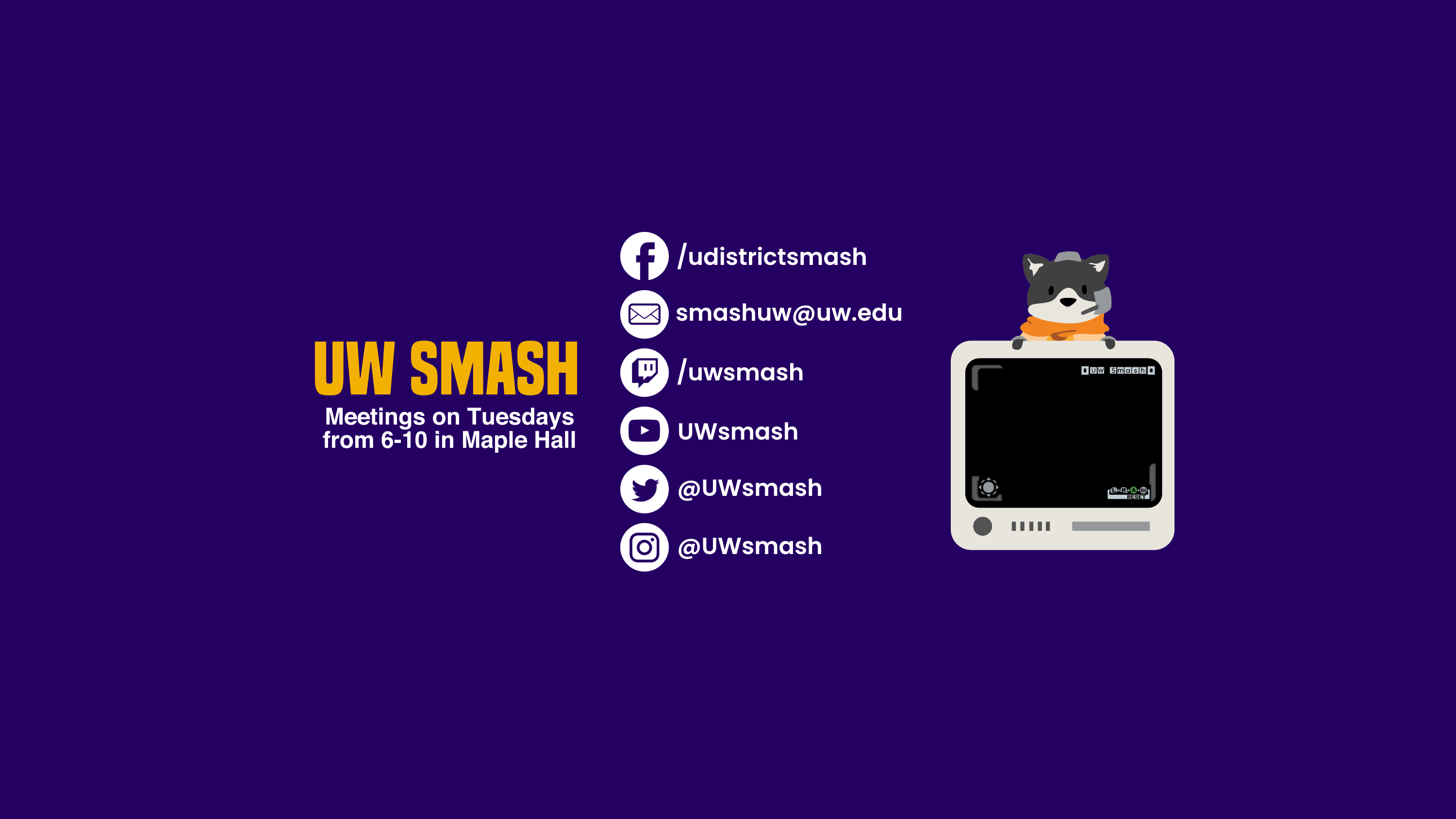 UW Smash 2/18/2025 | Register